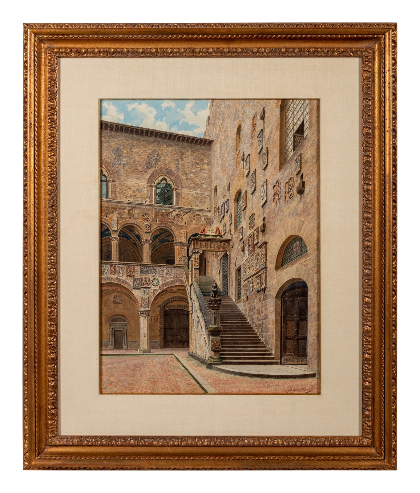 Giulia Cecchi | STAIRCASE IN THE COURTYARD OF THE PALAZZO DEL BARGELLO ...