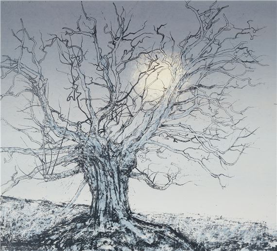 Victoria Crowe | RESILIENT TREE, RISING MOON - 2021 (2021) | MutualArt