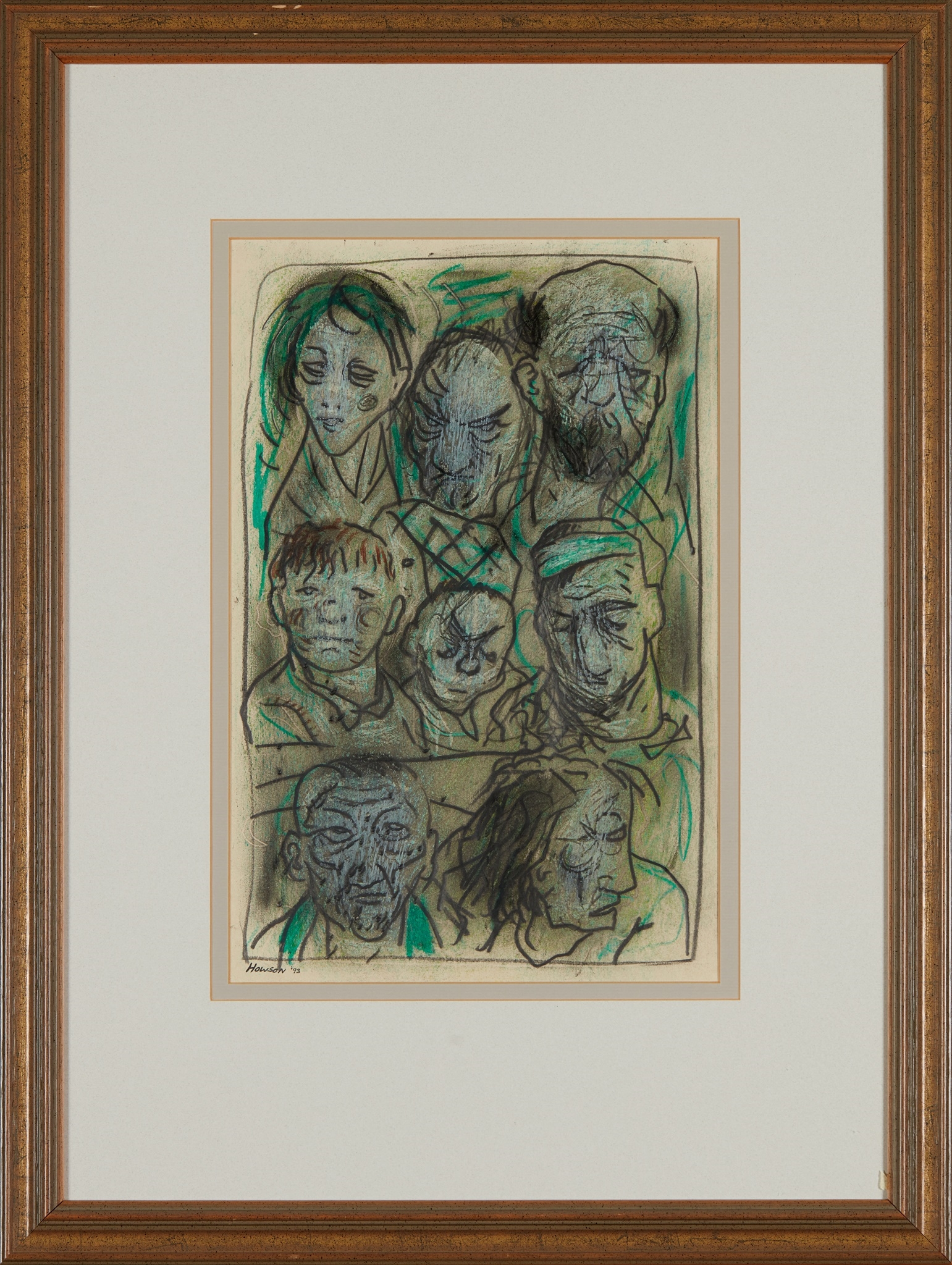 Peter Howson Obe | FACES - BOSNIAN WAR SERIES (1993) | MutualArt