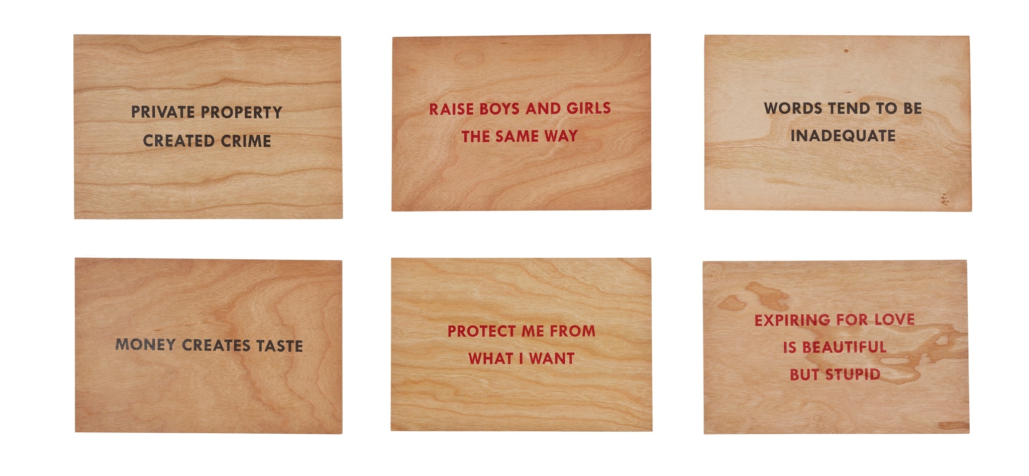 Jenny Holzer | TRUISMS (SET OF SIX) | MutualArt
