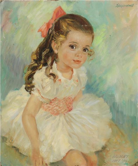 John Frederick Lloyd Strevens | Portrait of Bridget aged three (1959 ...