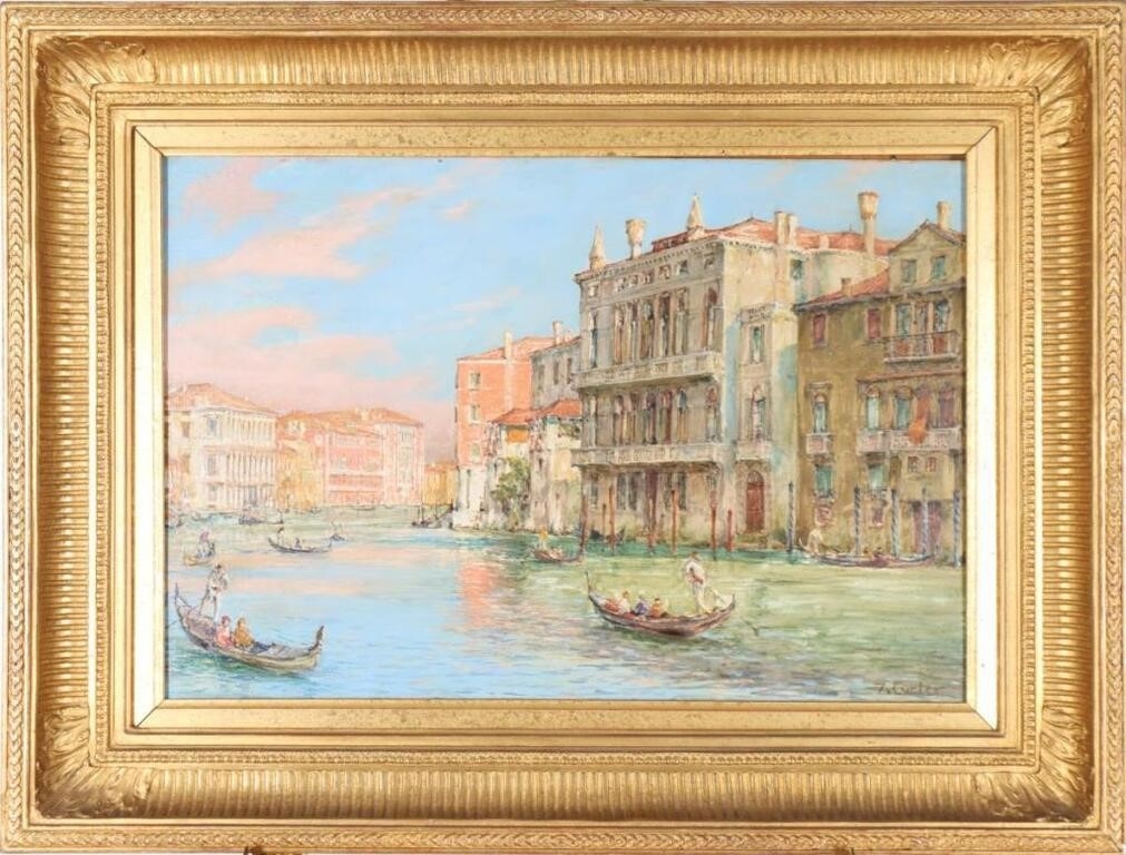 Julius Curter Edler von Brendlstein | Gondolas Before the Ca ...