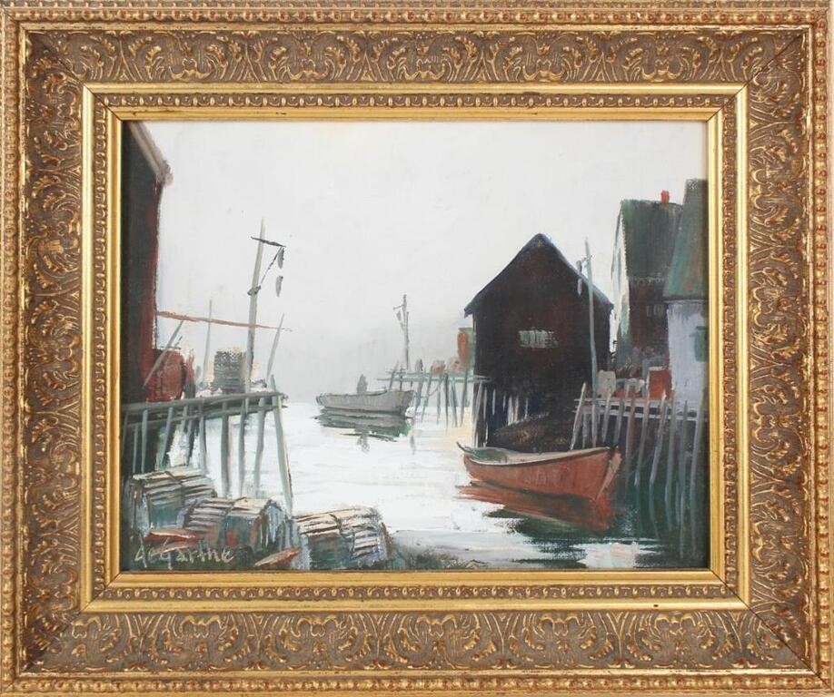 William Edward de Garthe | Ships at the dock | MutualArt