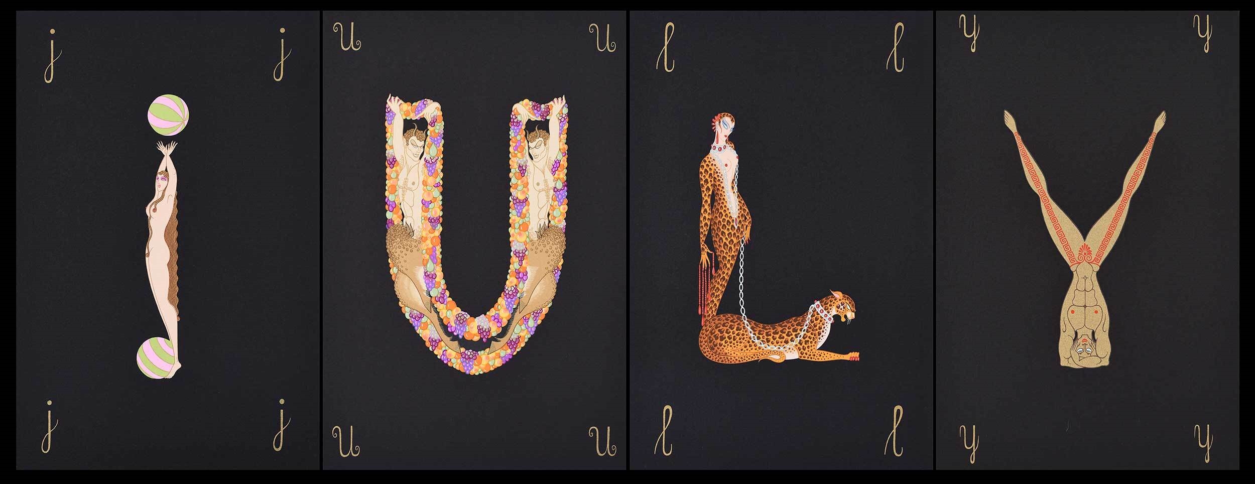 Erté | The Alphabet Portfolio (1976 - 1977) | MutualArt