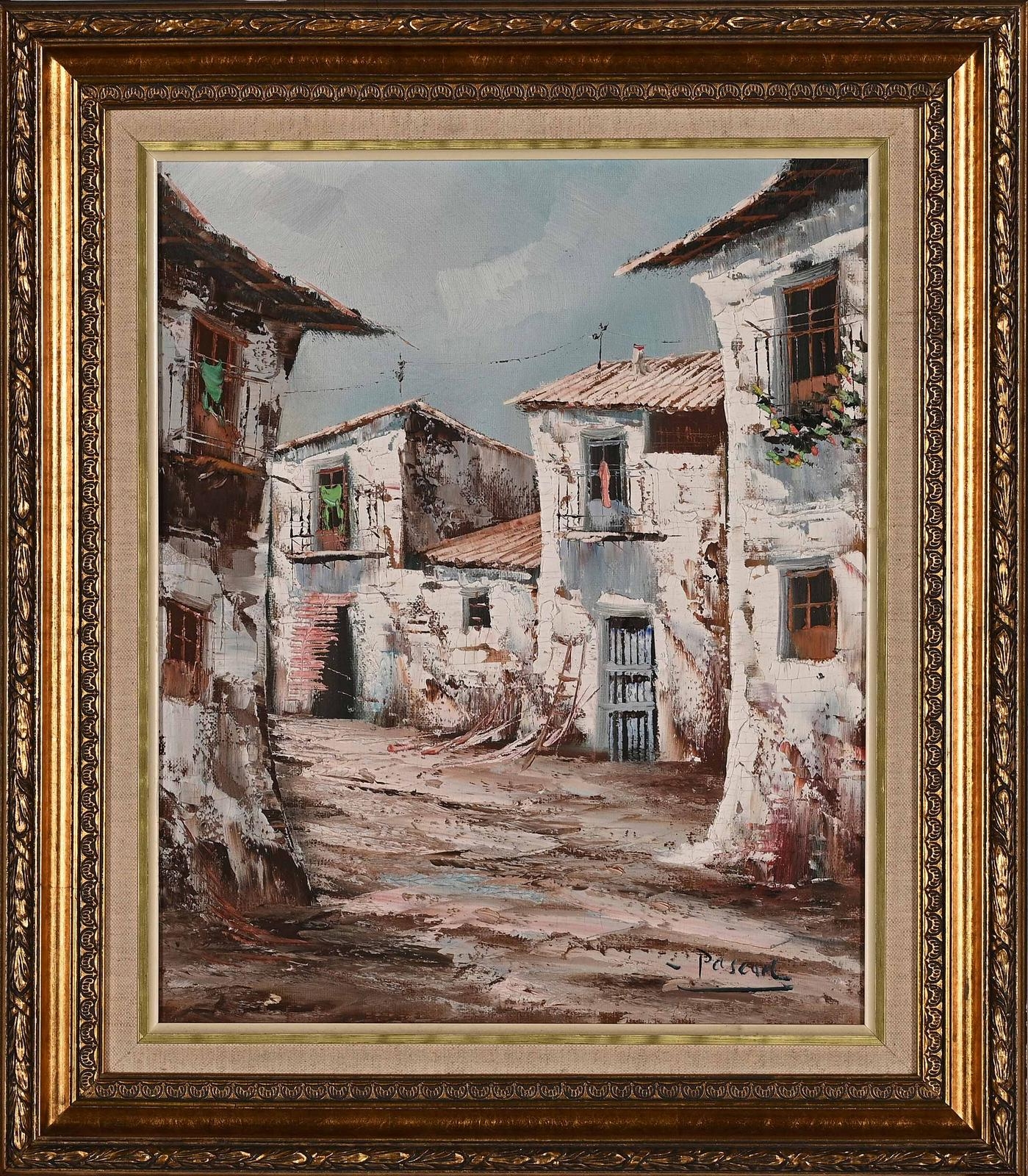 Juan Pascual Gimeno | Street in a Spanish Village | MutualArt