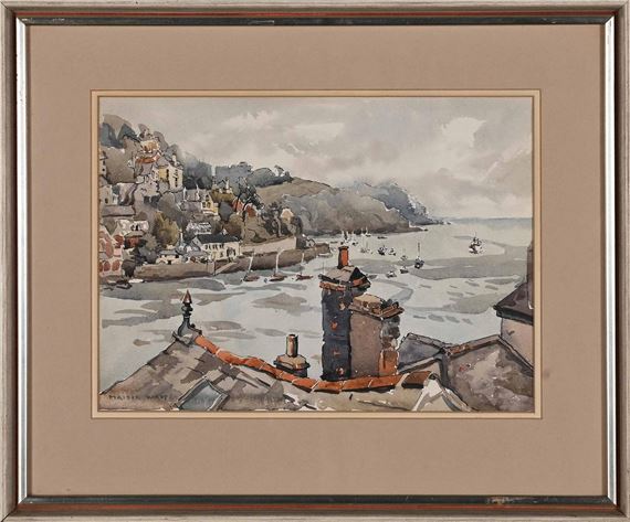 Margaret Hebe Waite | Looking Through the Roof Tops, Dartmouth, Devon ...