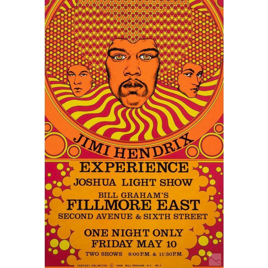 David Edward Byrd | JIMI HENDRIX FILLMORE (1968) | MutualArt