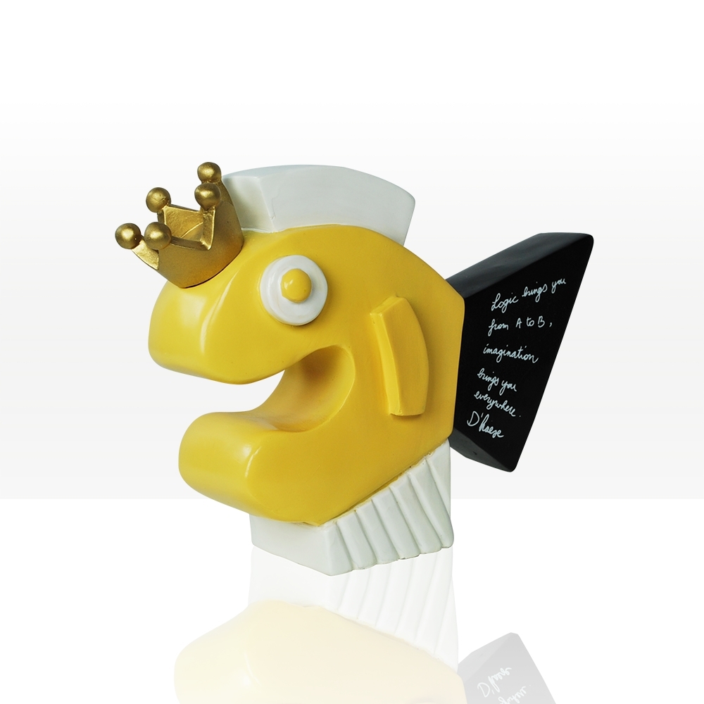 Hannes D'Haese | The happy fish yellow small (2014) | MutualArt