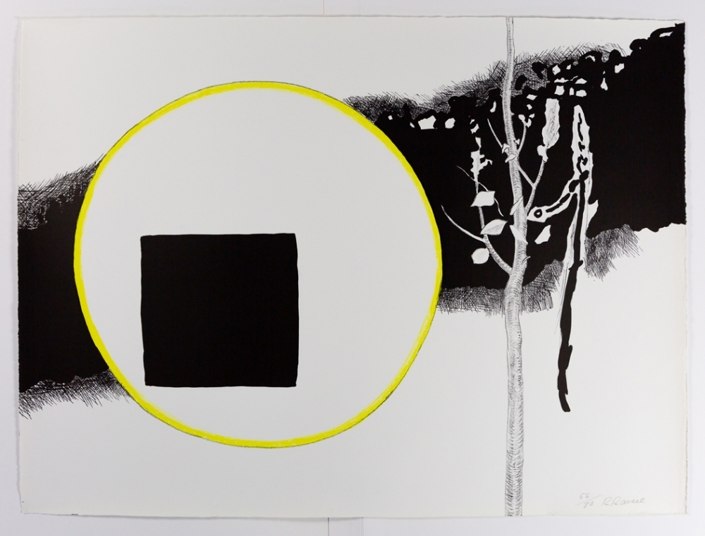 Roger Raveel | Genesis 7 with poem by Hugo Claus (1969) | MutualArt