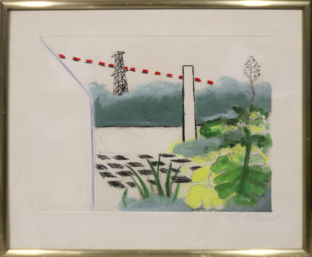 Roger Raveel | Gekleurde tuin (1975) | MutualArt