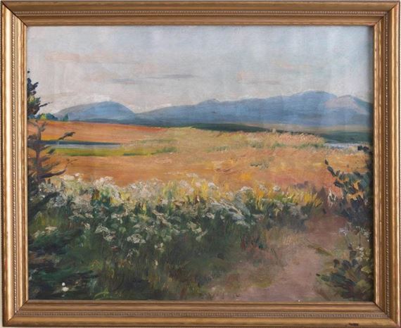 Clara Greenleaf Perry | Clara Greenleaf Perry. Field With Distant ...