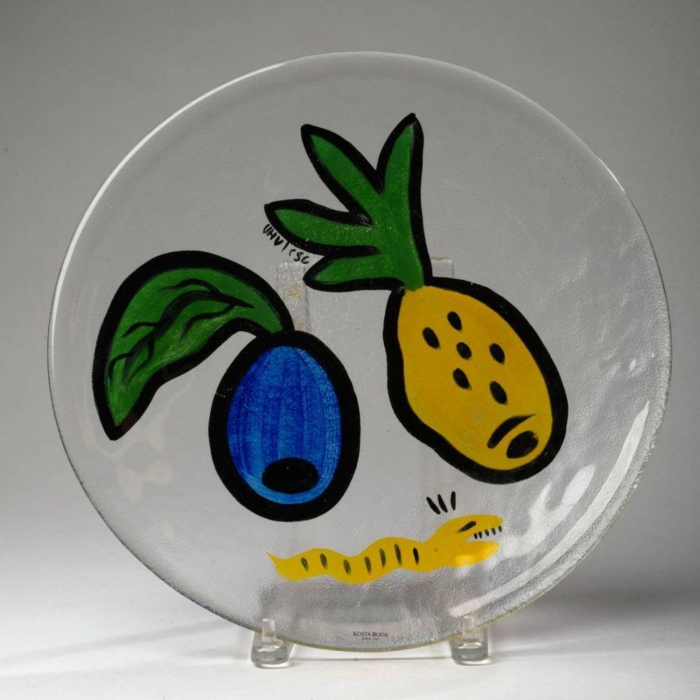 Kosta Boda | Kosta Boda Fruit and Snake Platter. | MutualArt
