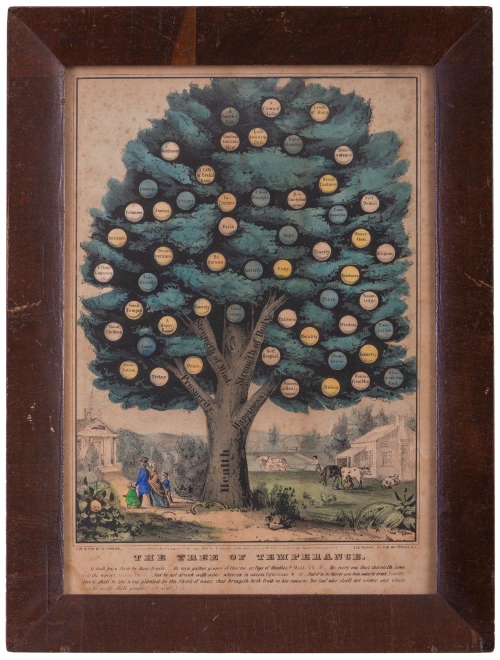 Nathaniel Currier | Nathaniel Currier. The Tree of Temperance. | MutualArt