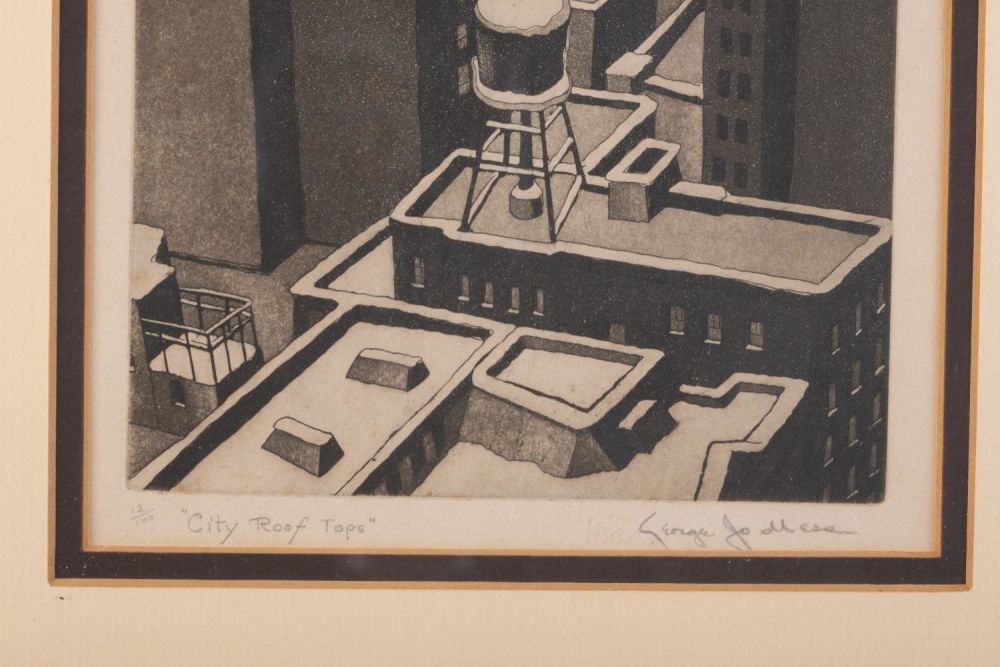 George Jo Mess | George Jo Mess. City Roof Tops. | MutualArt