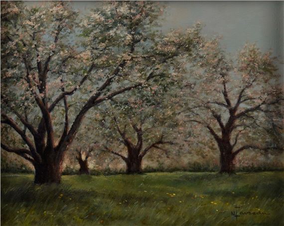 Marcel Favreau | Pommiers en fleurs | MutualArt