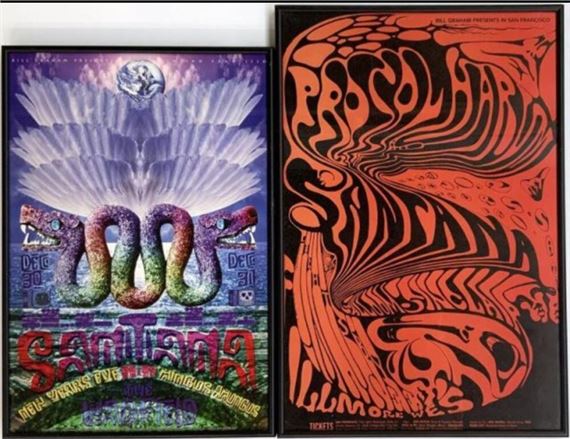 Bill Graham | Lot of 2 Santana Concert Posters. | MutualArt