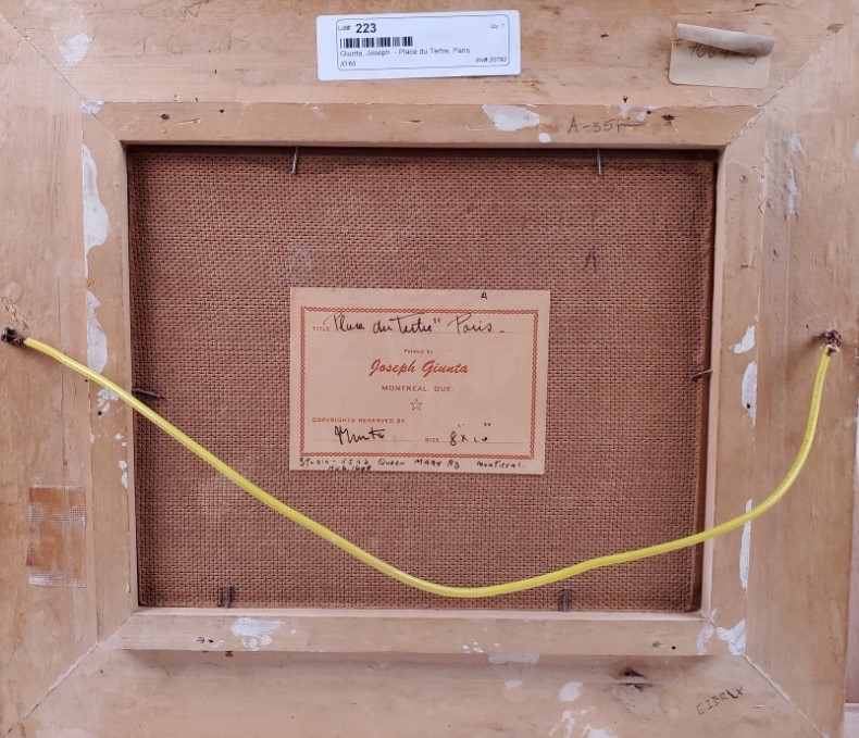 Joseph Giunta | Place du Tertre | MutualArt