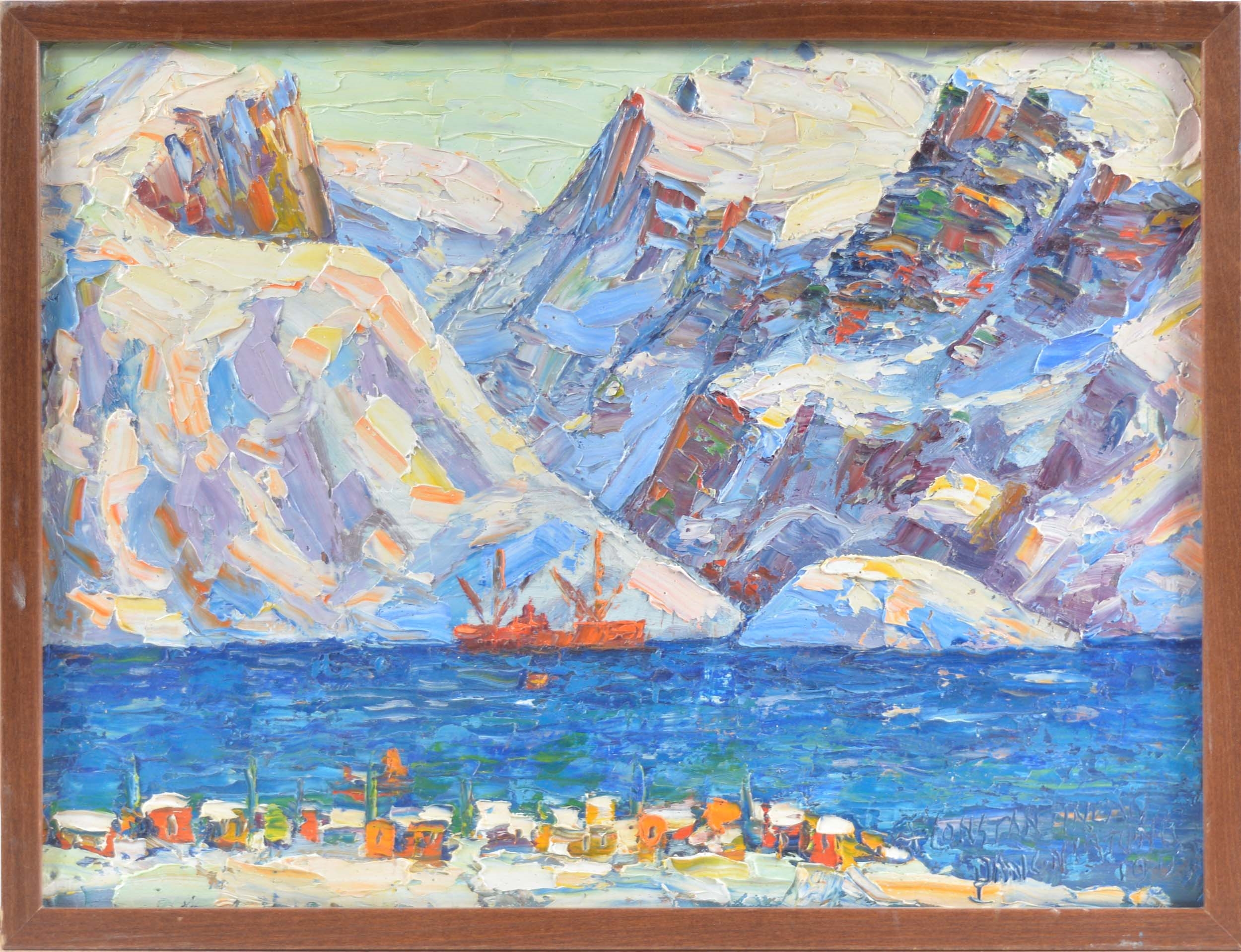 Fleurimond Constantineau | Le village de Pangnirtung Îles de Baffin (1972) | MutualArt
