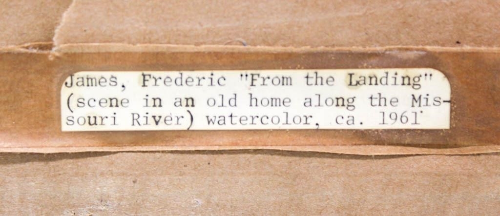 Frederic James | From the Landing | MutualArt