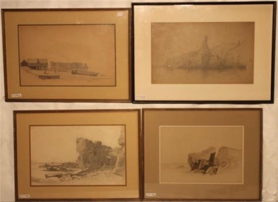 Lemuel D. Eldred | LOT OF 4 PENCIL DRAWINGS BY (69) | MutualArt