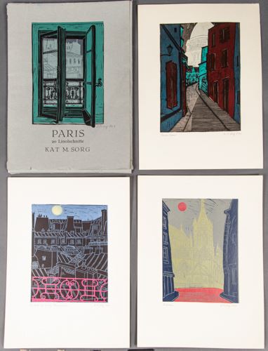 Katja M. Sorg | Paris: 20 Linolschnitte (1964) | MutualArt