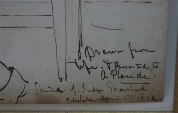 John Marshall | SKETCH OF SUPREME COURT JUSTICE (1832) | MutualArt