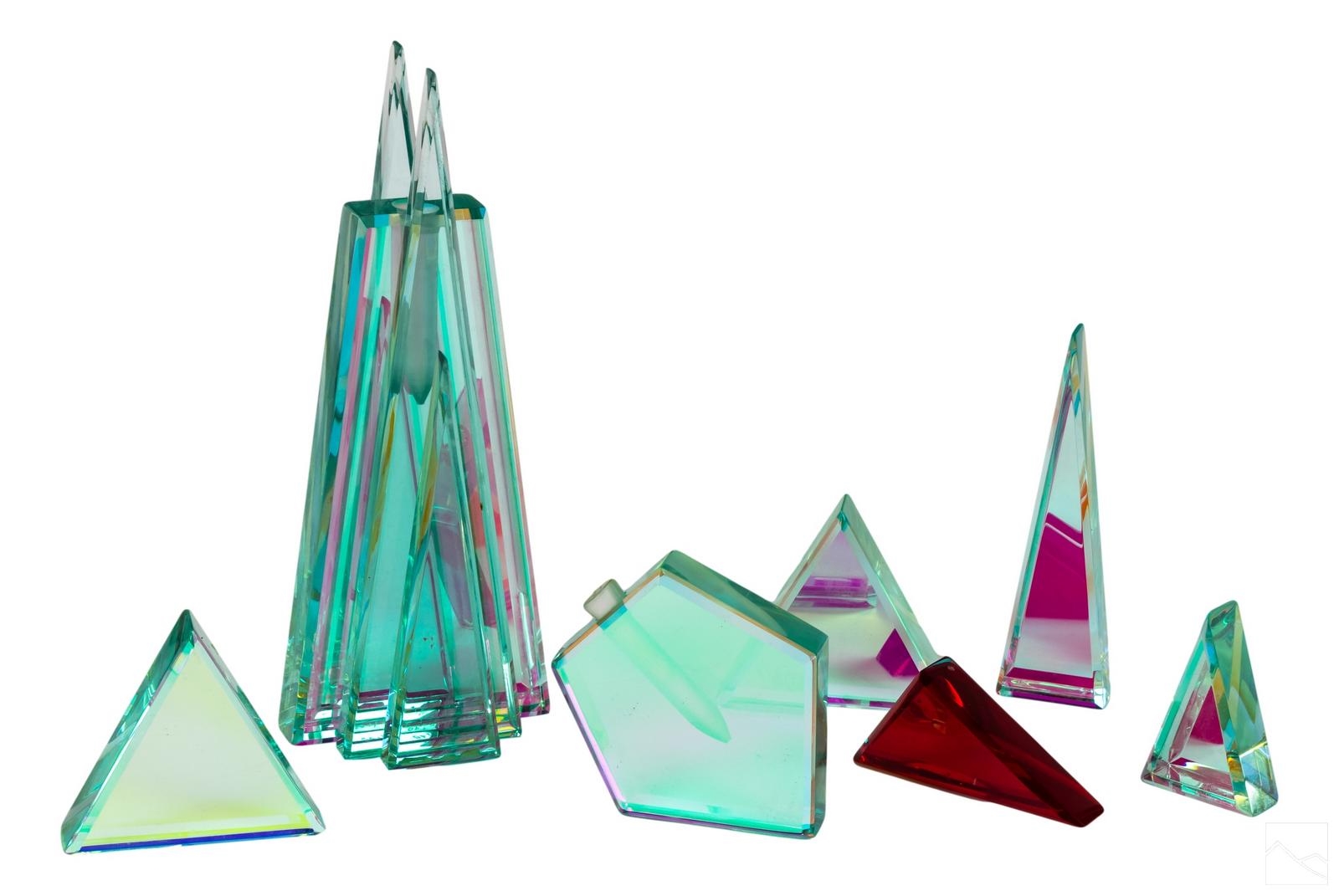 Stephen Jon Clements | Seven studio art glass pieces | MutualArt