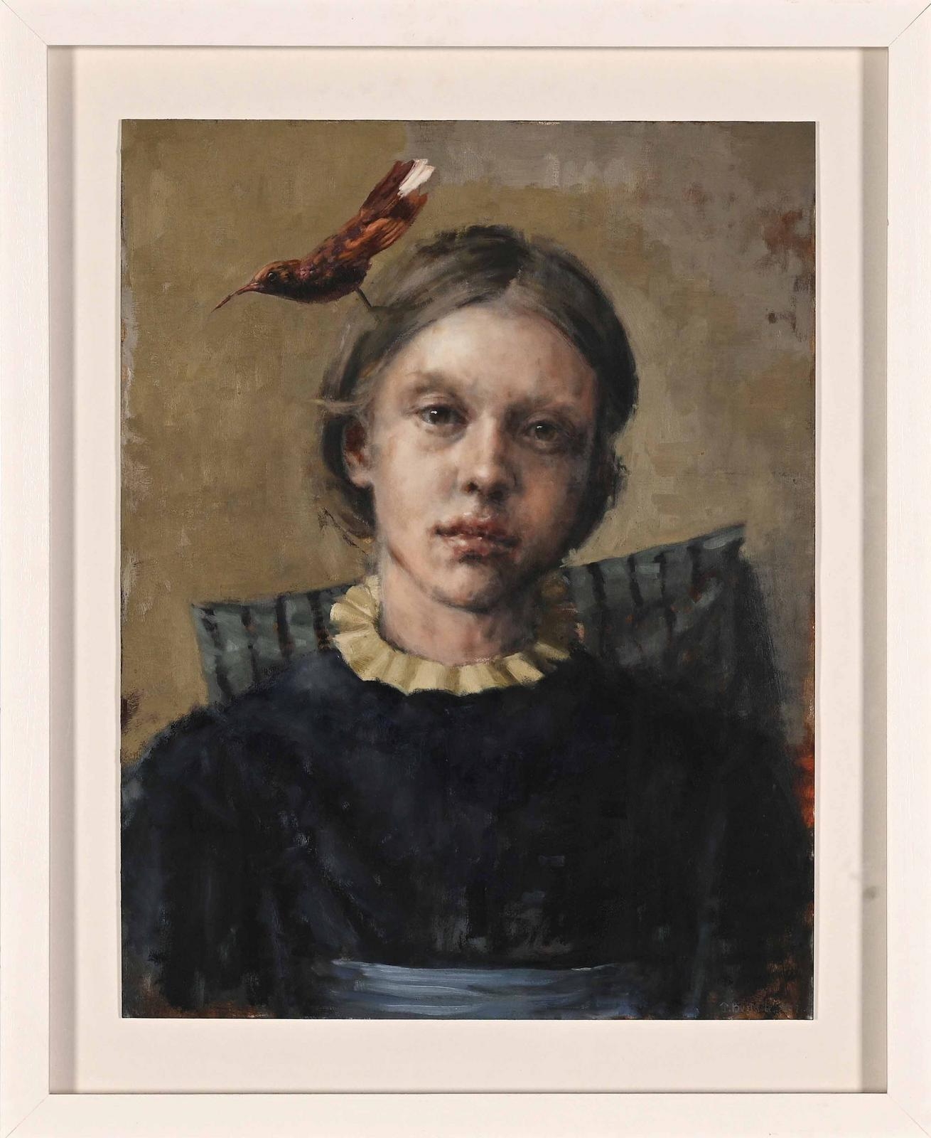 Jaco Benade | Young Girl and Hummingbird (2017) | MutualArt