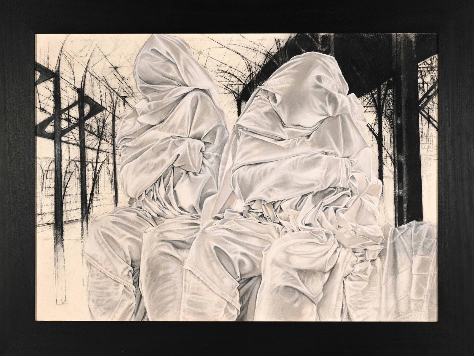 Helena Hugo | Figures Cloaked in White (1999) | MutualArt