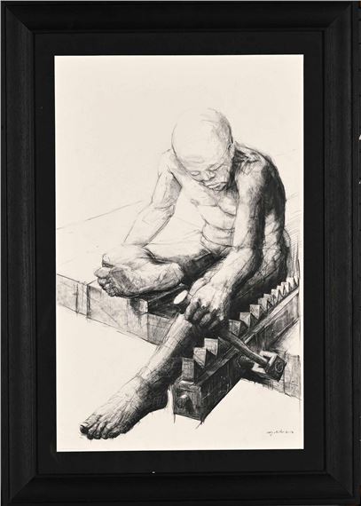 Craig Muller | Seated Man with Crank (2014) | MutualArt