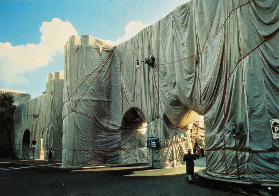 Christo | The Wall - Wrapped Roman Wall, Via Veneto and Villa Borghese ...