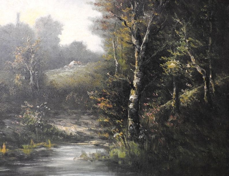 Henri Catrou | The tree near a river. | MutualArt