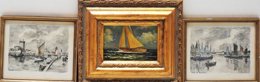 Joseph-Marie Armand Le Tournier | Pair of lithographs representing the ...