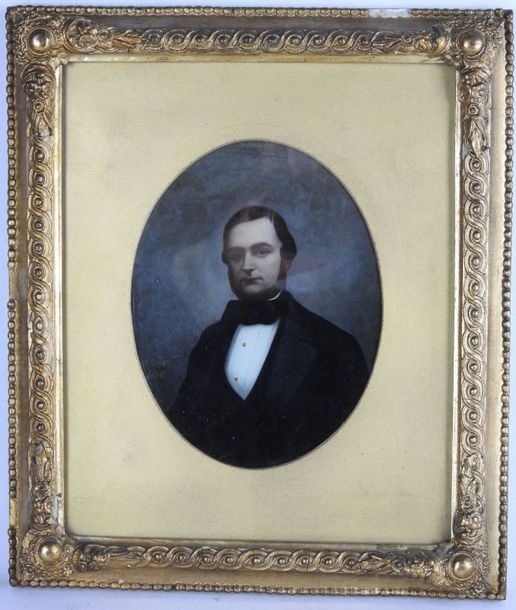 Dieudonné Auguste Royer | Portrait of a man with an oval view (1856 ...