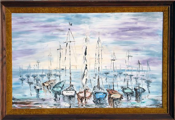 Fred Roner | Marina (Circa 1950) | MutualArt