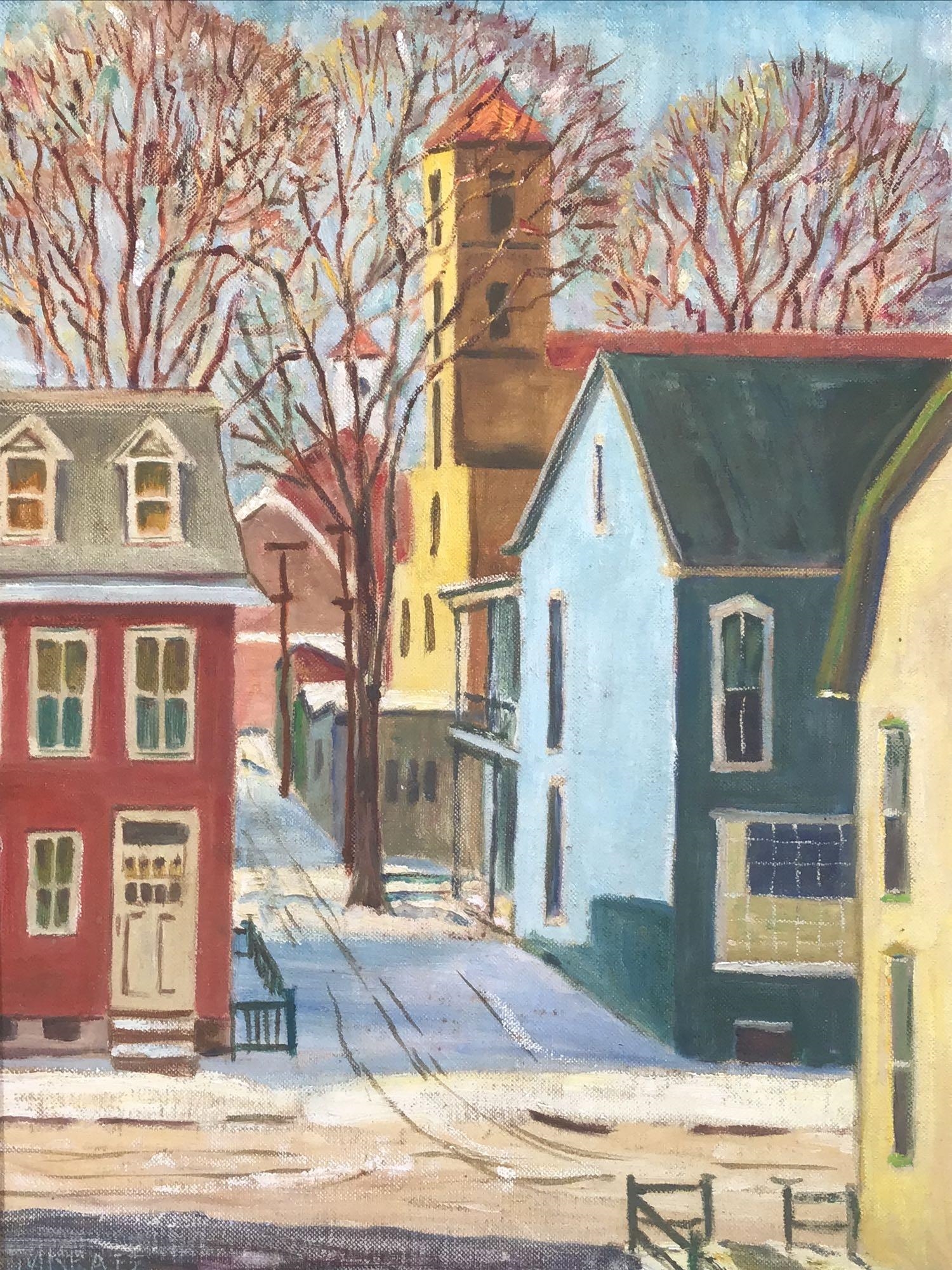 Mildred Sands Kratz | Small town street scene | MutualArt