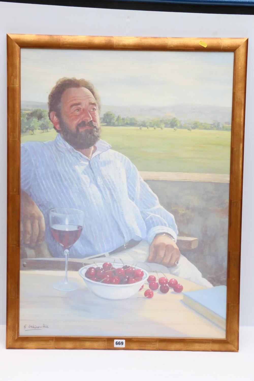 Gill Erskine Hill | gentleman (Sir Roger Erskine Hill) sat with wine ...