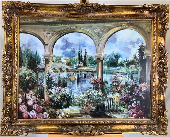 Roger Duvall | copy of Roger Duvall's painting Belle Fontaine | MutualArt