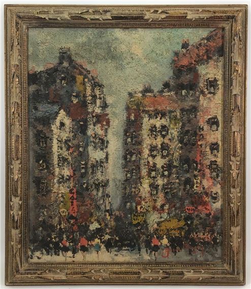 Jean Rémy | Impressionist style Parisian street scene | MutualArt