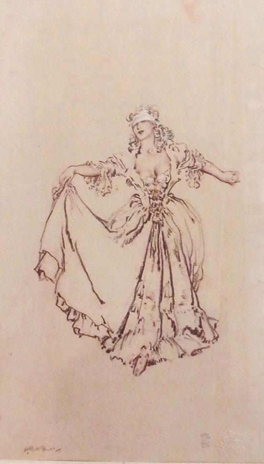 William Russell Flint | Images of Georgian ladies | MutualArt