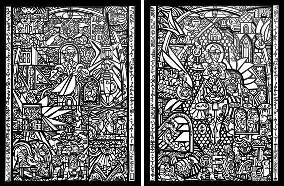 Roman Minin | Diptych The plan of escape from the Donetsk region, 2014 ...