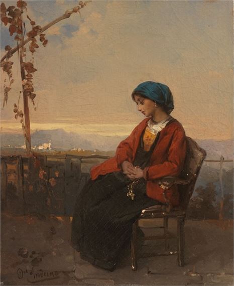 Domenico Induno | La preghiera | MutualArt