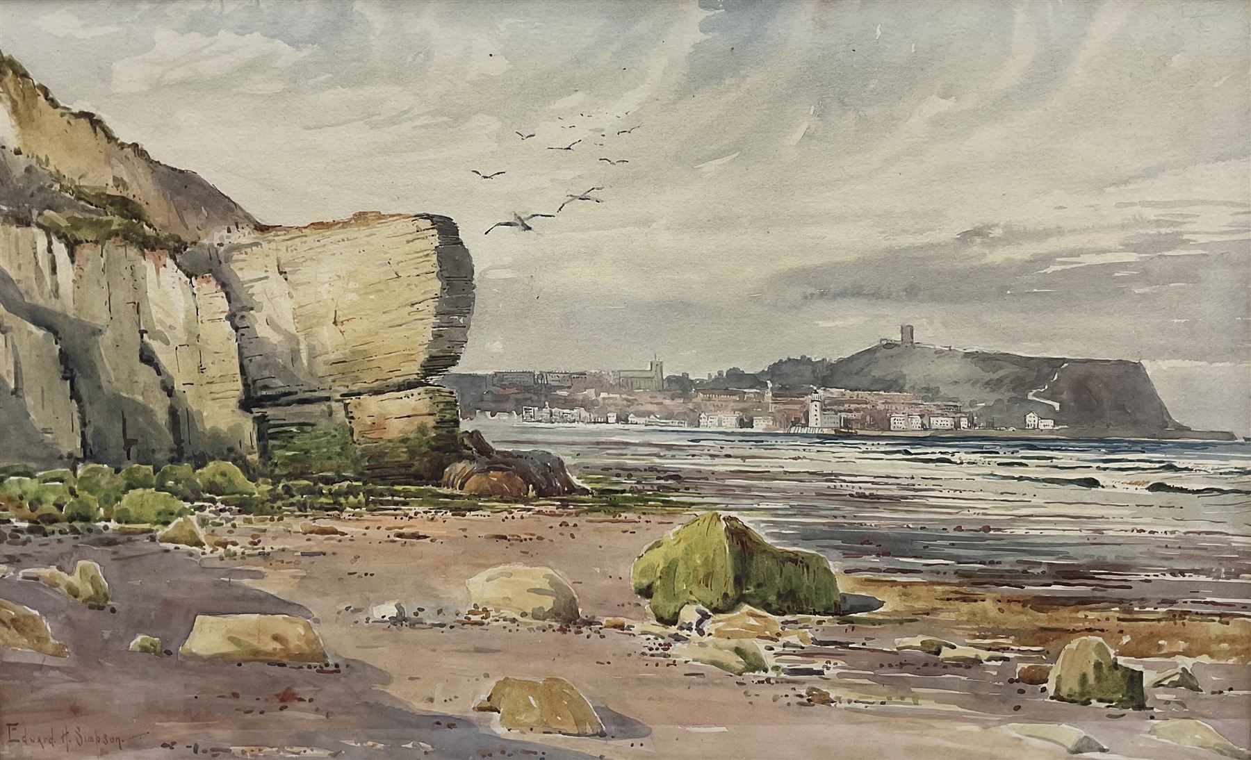 Edward H. Simpson | Scarborough South Bay and Whitby Harbour | MutualArt