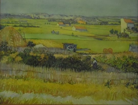 Vincent Van Gogh | After Vincent Van Gogh Colour print Harvesting scene ...
