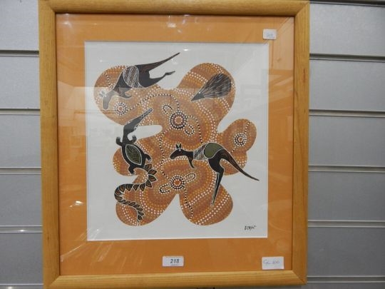 Crow | J Crow (Aboriginal School) Mixed media Kangaroos and other ...