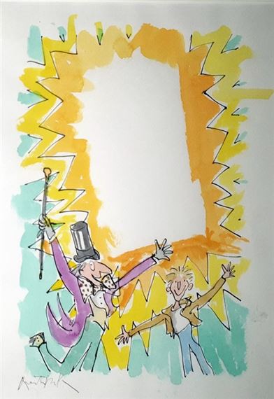 Quentin Blake | ink and watercolour “Charlie and Willy Wonka” | MutualArt