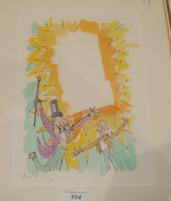 Quentin Blake | ink and watercolour “Charlie and Willy Wonka” | MutualArt