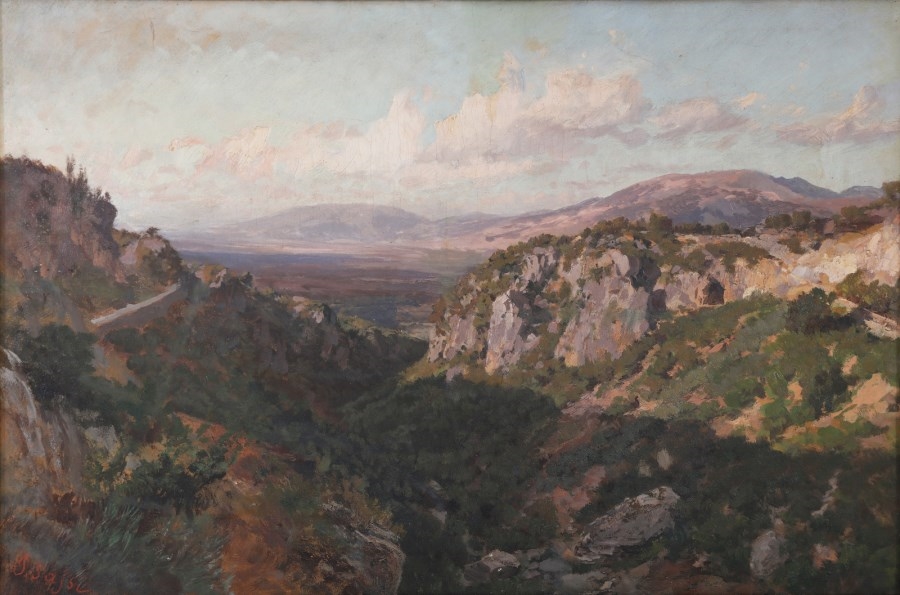 Pietro Sassi | Mountain landscape. | MutualArt