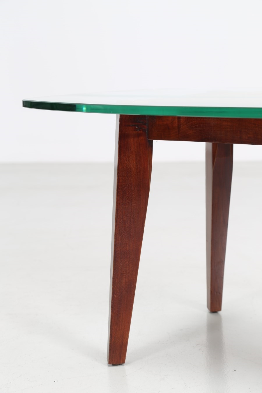 Melchiorre Bega | Wooden coffee table with gold leaf and glass top ...
