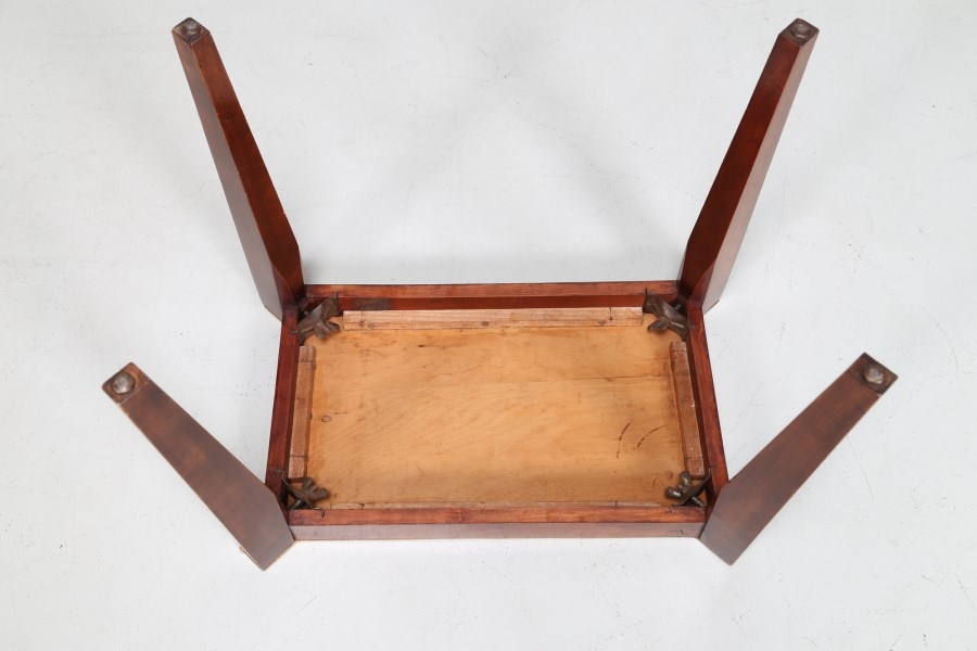 Melchiorre Bega | Wooden coffee table with gold leaf and glass top ...